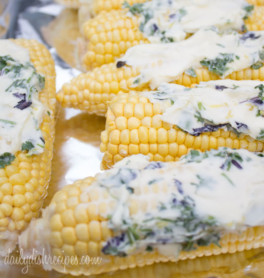 Grilled Corn with Garlic Herb Butter